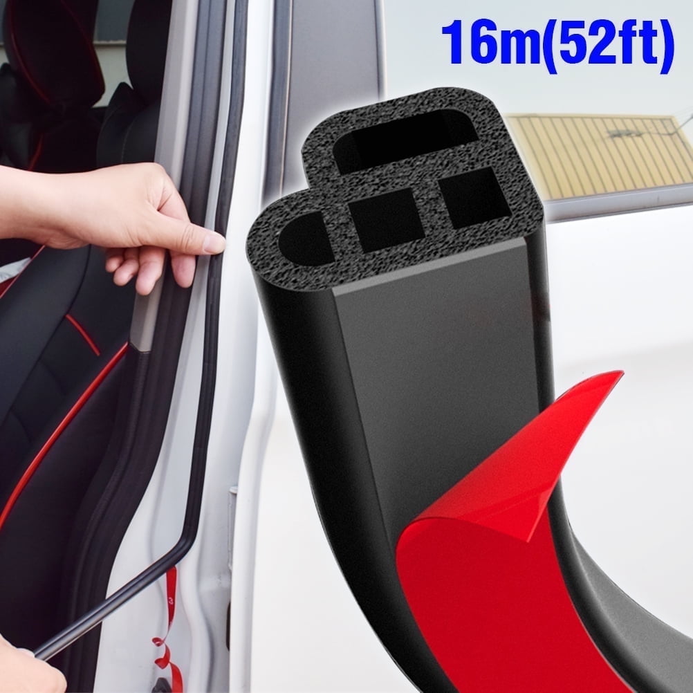 AUTOXBERT 52Ft L-Shape Car Door Seal Strip Hollow Edge Guard ...
