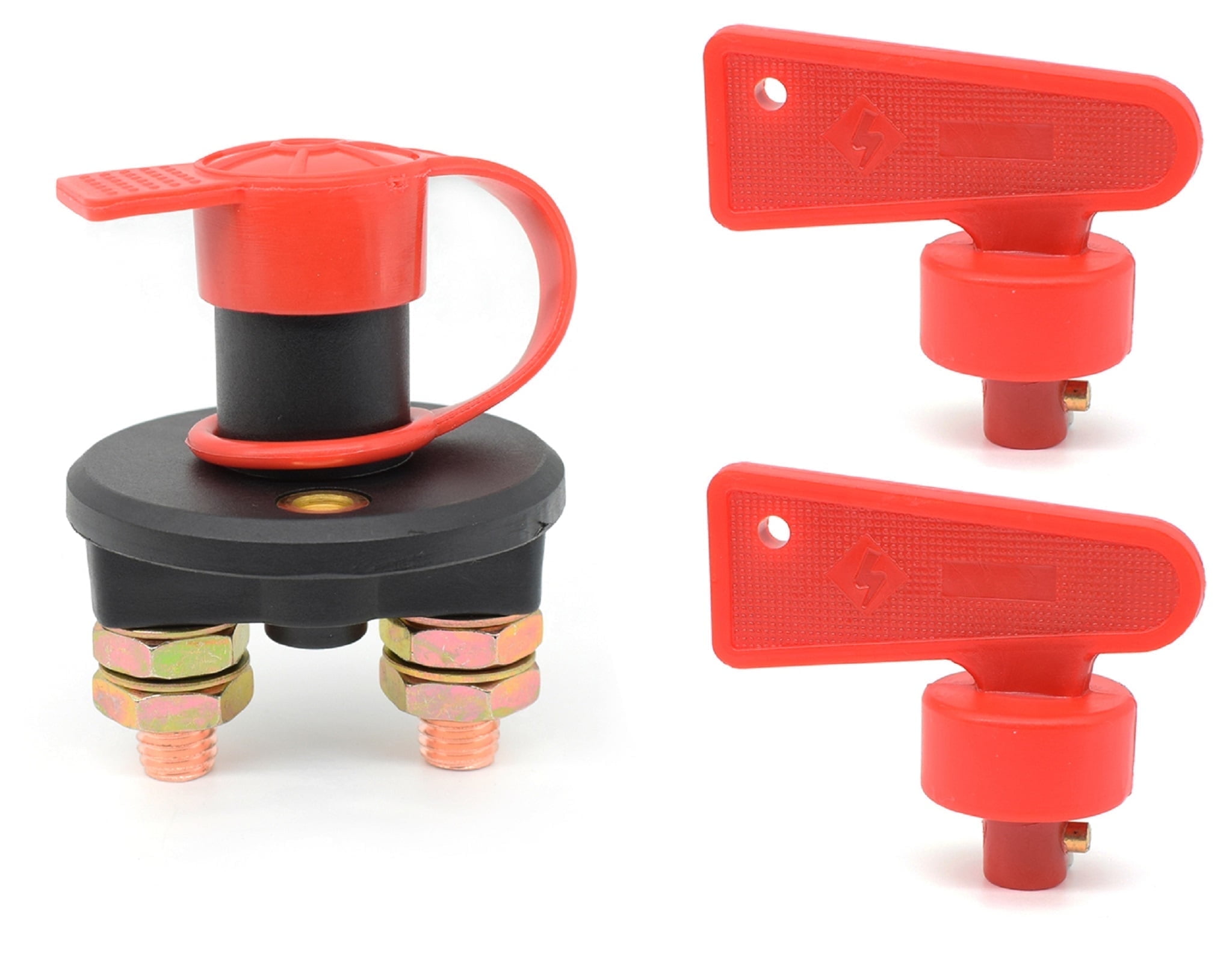 AUTOXBERT Battery Disconnect Switch 100A 12V 24V Isolator Power Cut Off ...