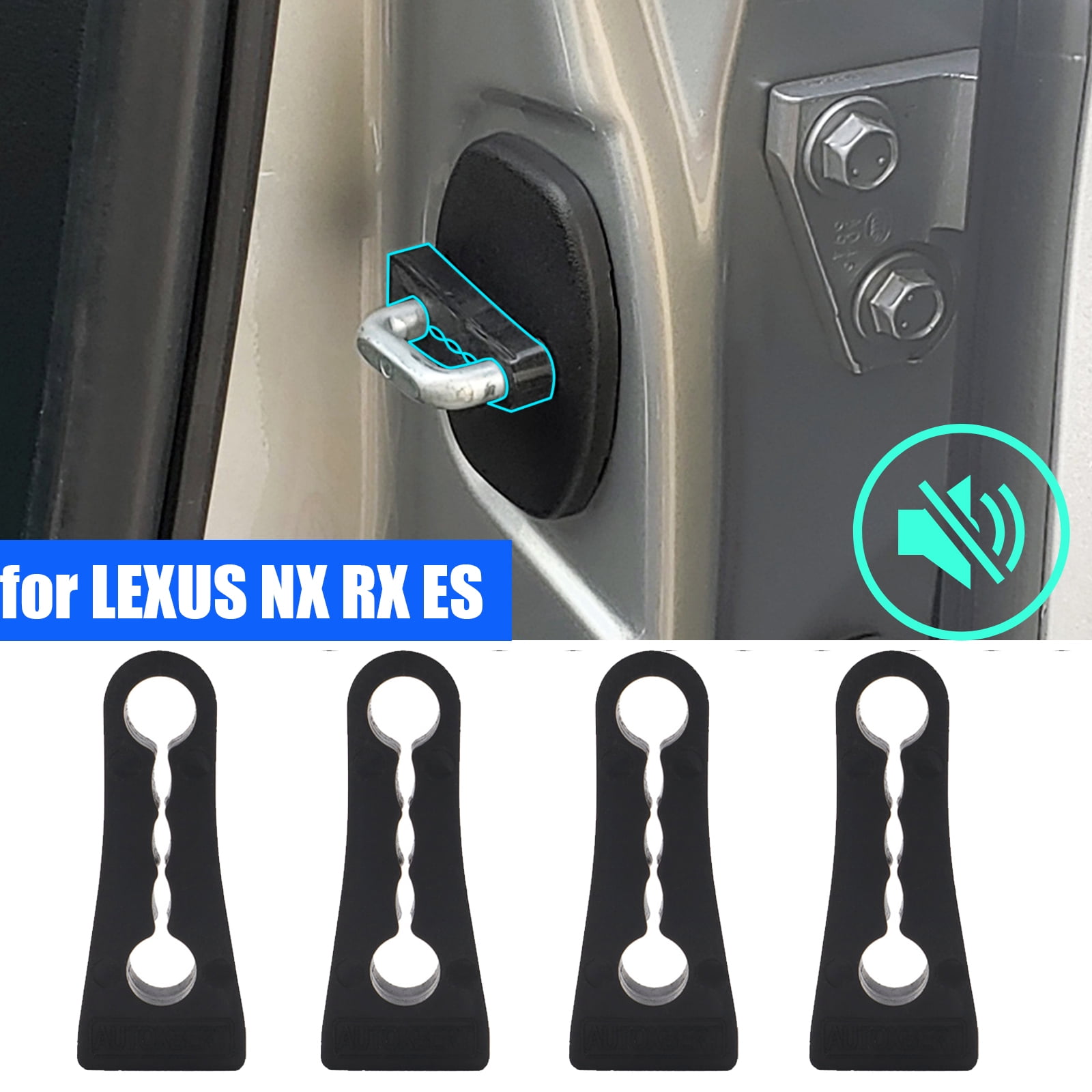 AUTOXBERT Car Damper Door Lock Buffer Seal for Lexus NX LX RX IS ES GX ...