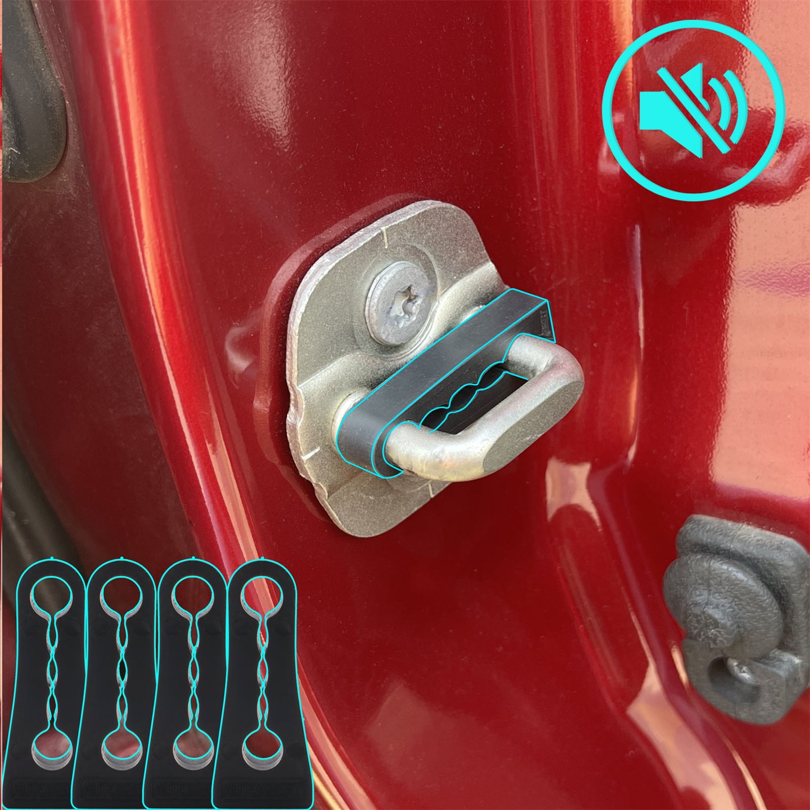 AUTOXBERT Car Door Lock Sound Deadener Damper Buffer for Nissan Altima ...
