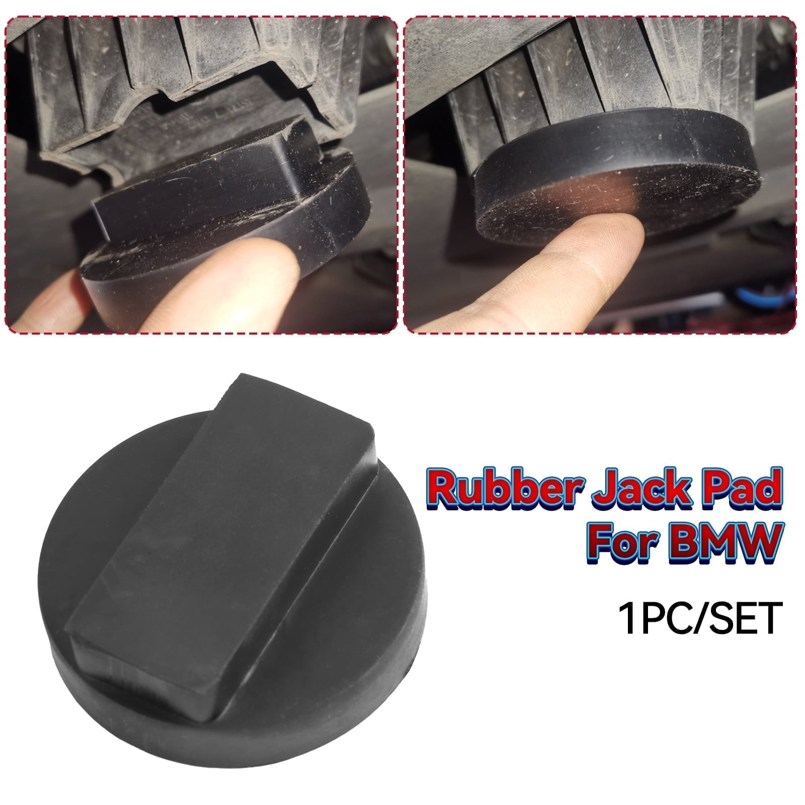 AUTOXBERT Car Rubber Jack Pad Adapter Anti-Slip Protector 2 Ton for BMW ...