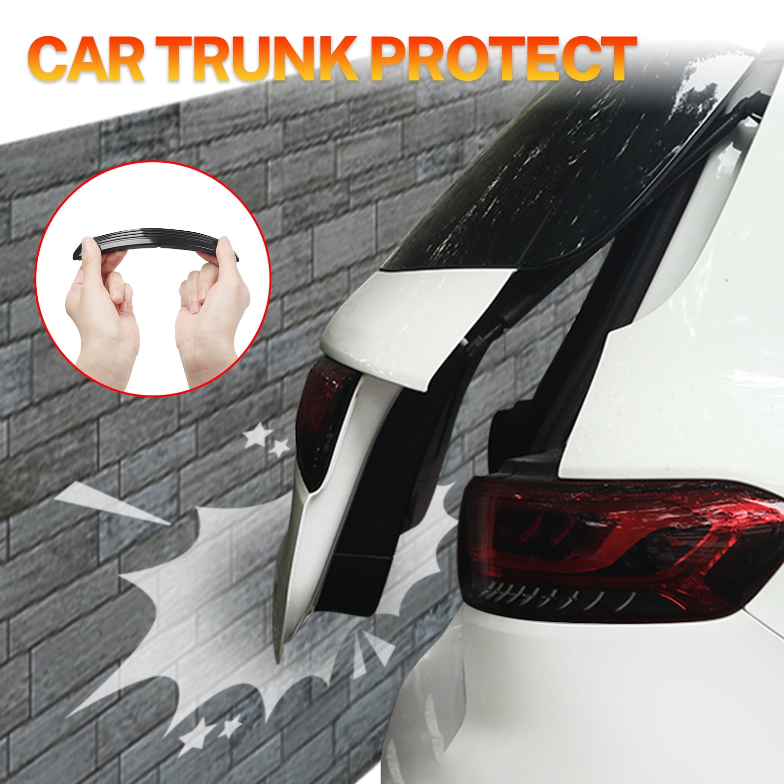 AUTOXBERT Car Trunk Tailgate Edge Anti-Collision Strip Door Edge ...