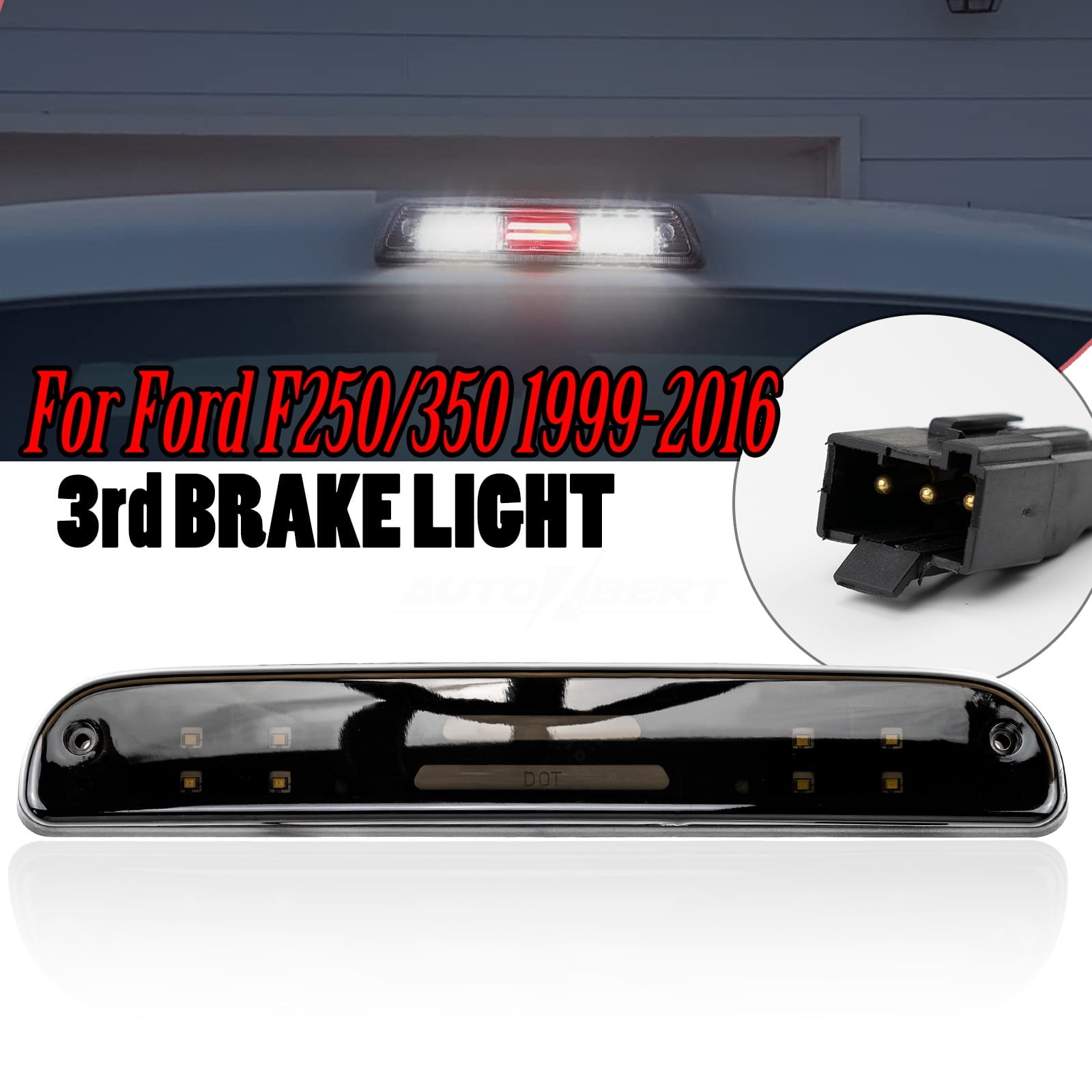 AUTOXBERT 3rd Brake Light Rear LED Tail Light Fits Ford F-250 F-350 F ...