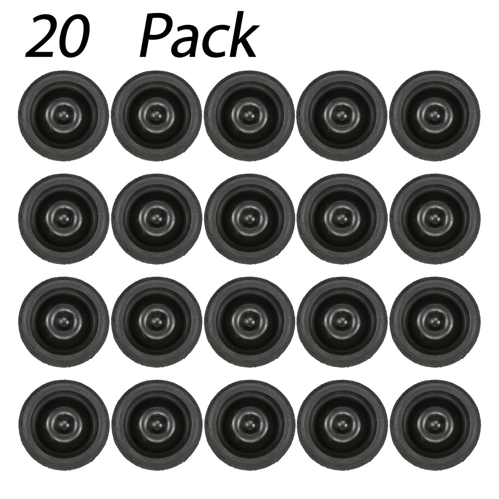AUTOXBERT 20 Pack Rubber Trailer Hub Cap Plugs for 2000-3500 lb Axle, 1 ...