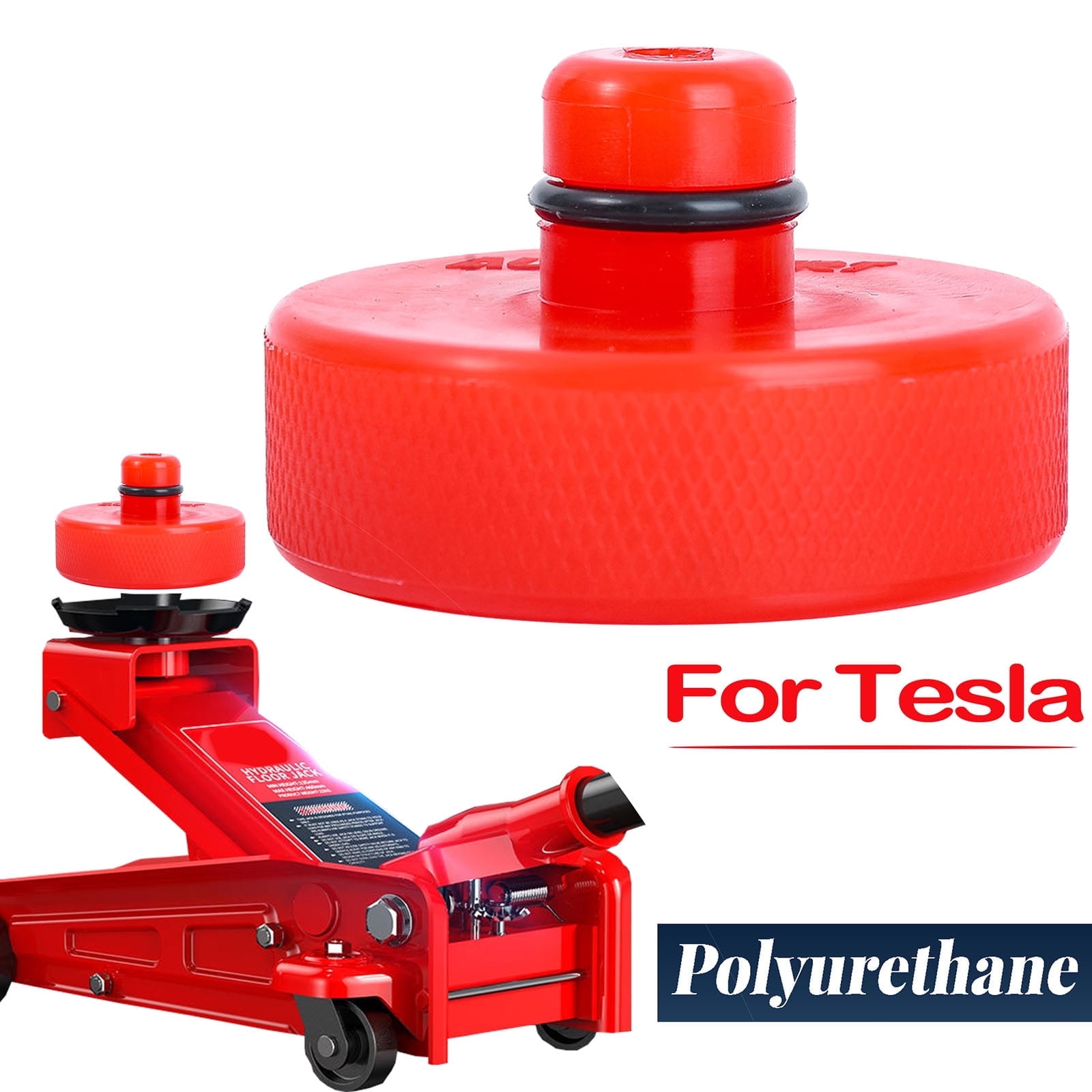AUTOXBERT Red Jack Pad For Tesla Model 3 Y S X Lifting Adapter Pinch ...