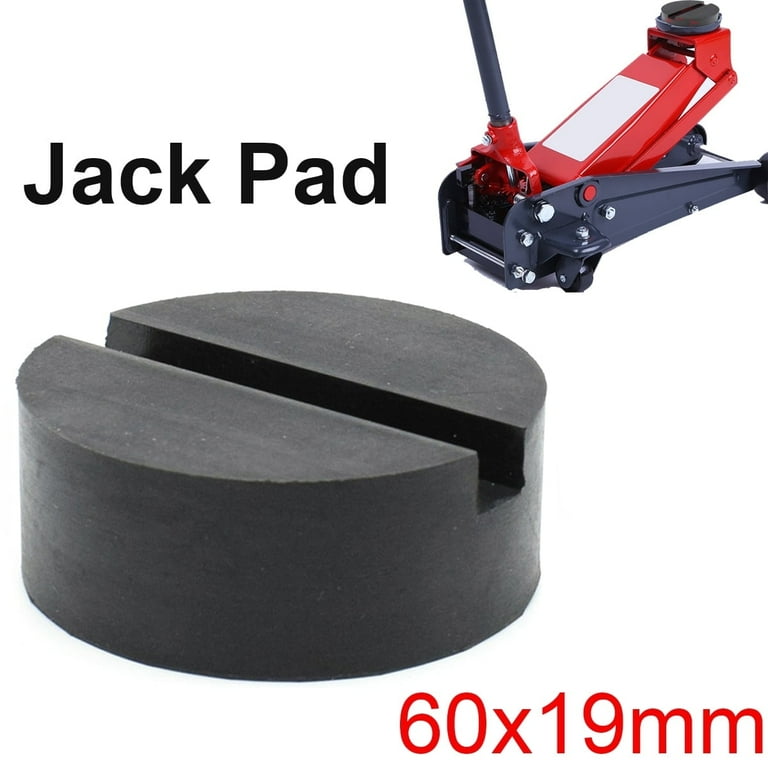 AUTOXBERT Rubber Trolley Jack Pad Pinch Weld Floor Jacking Lifting Puck Classic Adapter Black