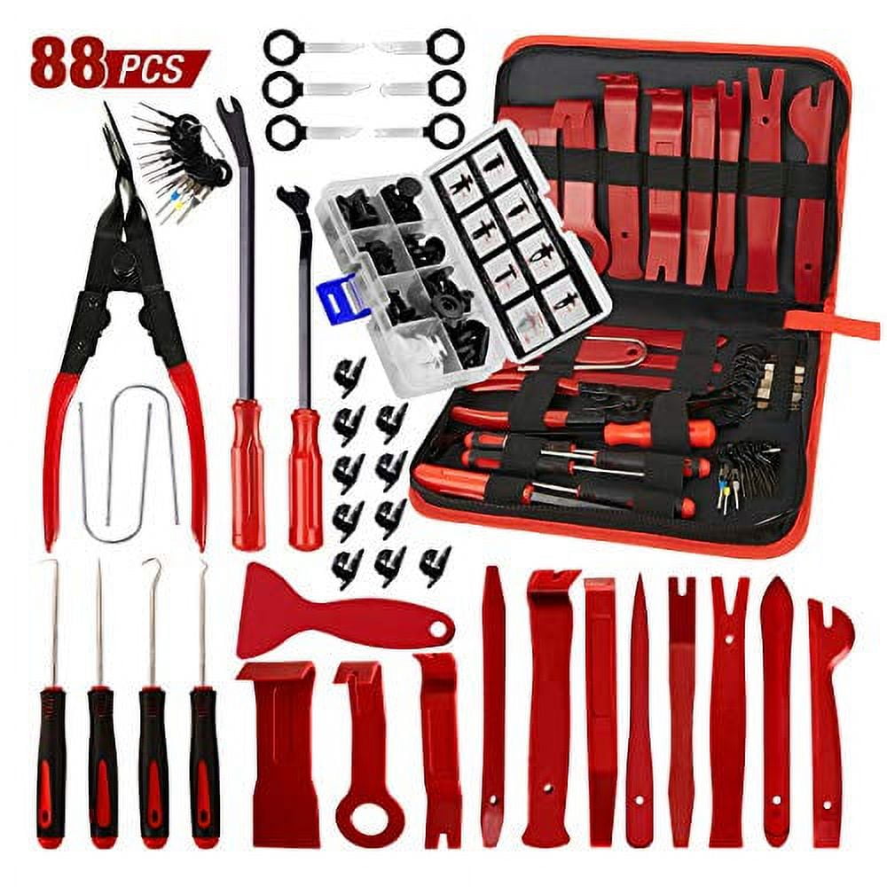 BYNIIUR 88 Pcs Trim Removal Tool, Fastener Remover Tool Kit Automotive ...