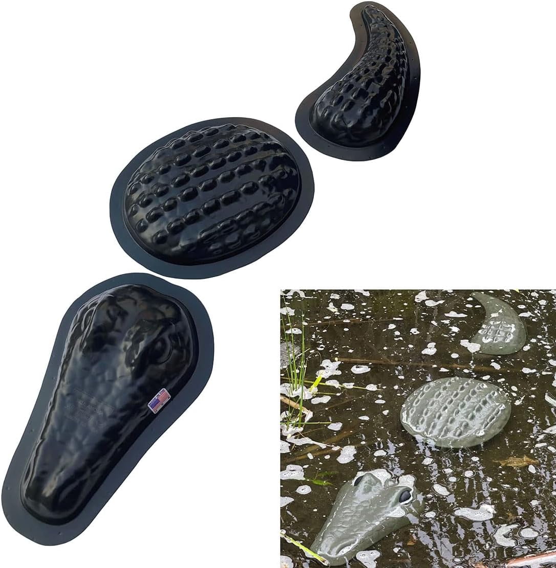 AUTUMN 3 Pieces Crocodile Alligator Garden Decor Mold, Concrete Cement ...