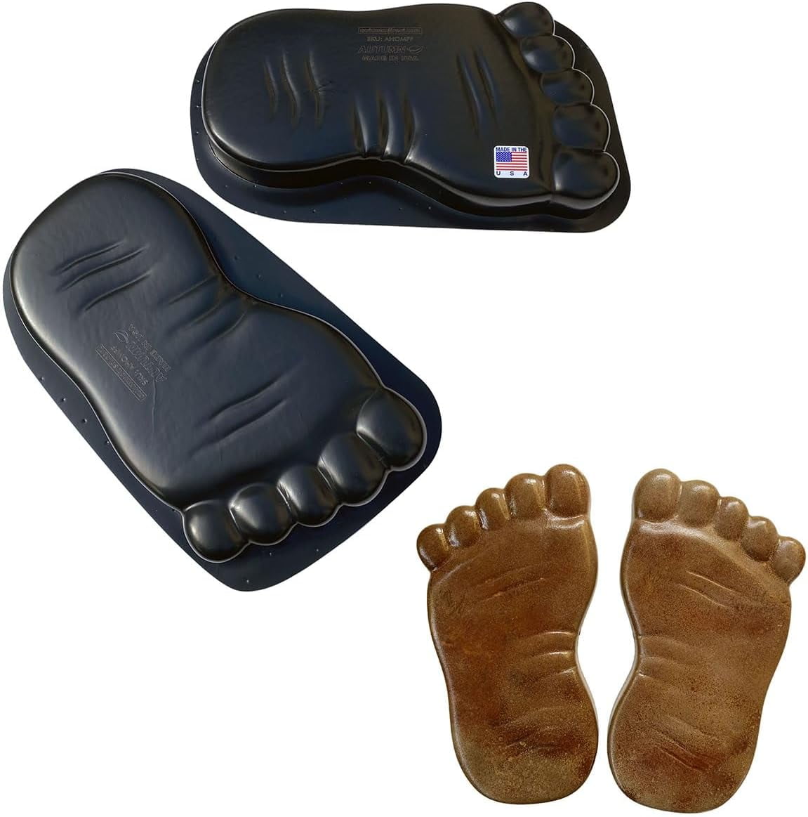 AUTUMN Footprint Stepping Stone Mold, Concrete Cement Mold, DIY feet ...