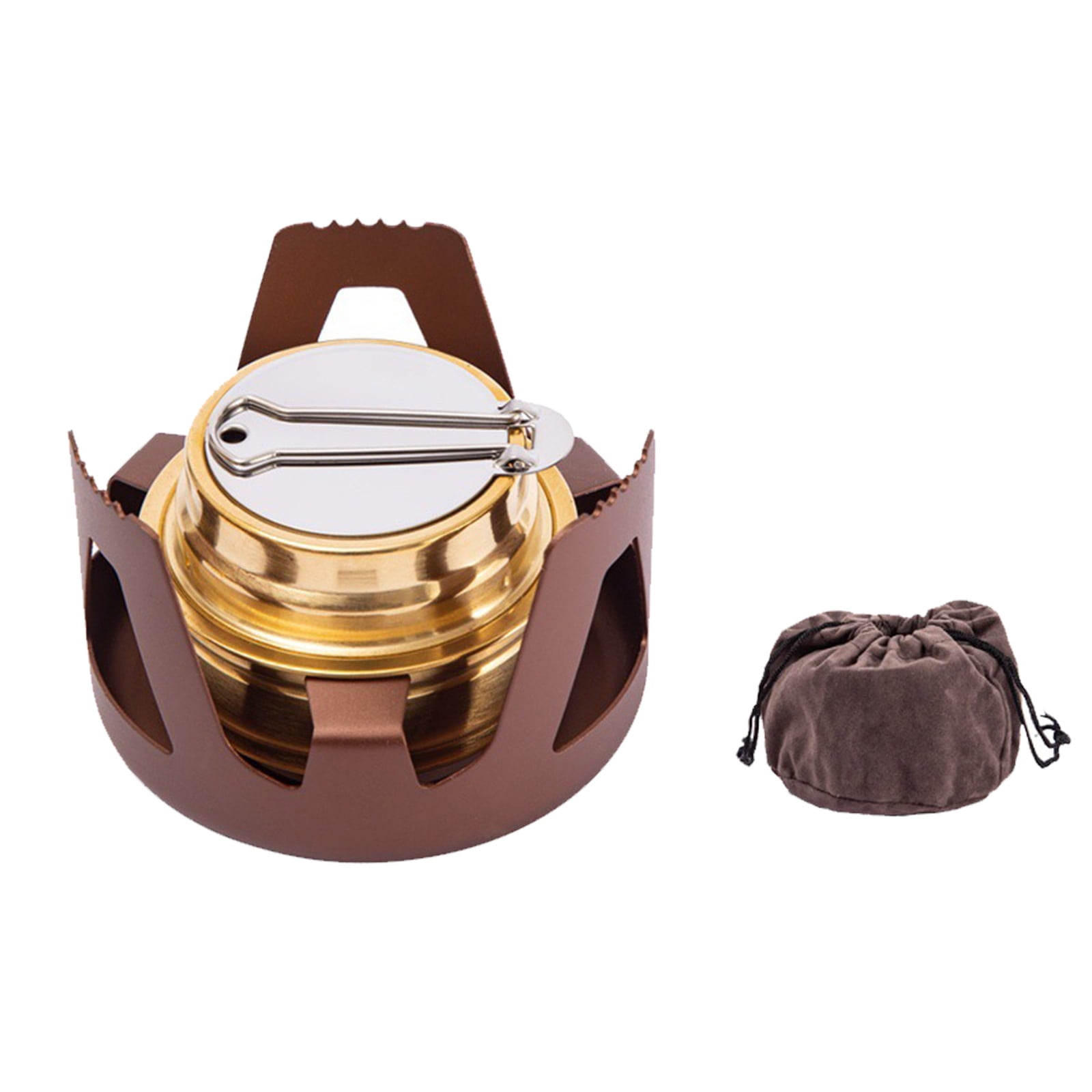 AUTUMN Portable Camping Stove Alcohol Cooking Burner, Windproof Sturdy ...