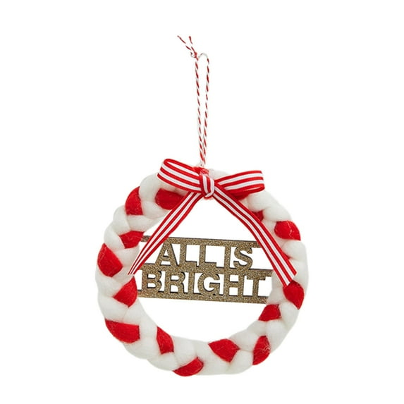 AUTUMN Wooden Wreath Christmas Decorations for Tree, Vintage Vibrant ...