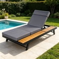 AUU Outdoor Chaise Lounge Set with Beige Water-Resistant Cushion – 4 ...