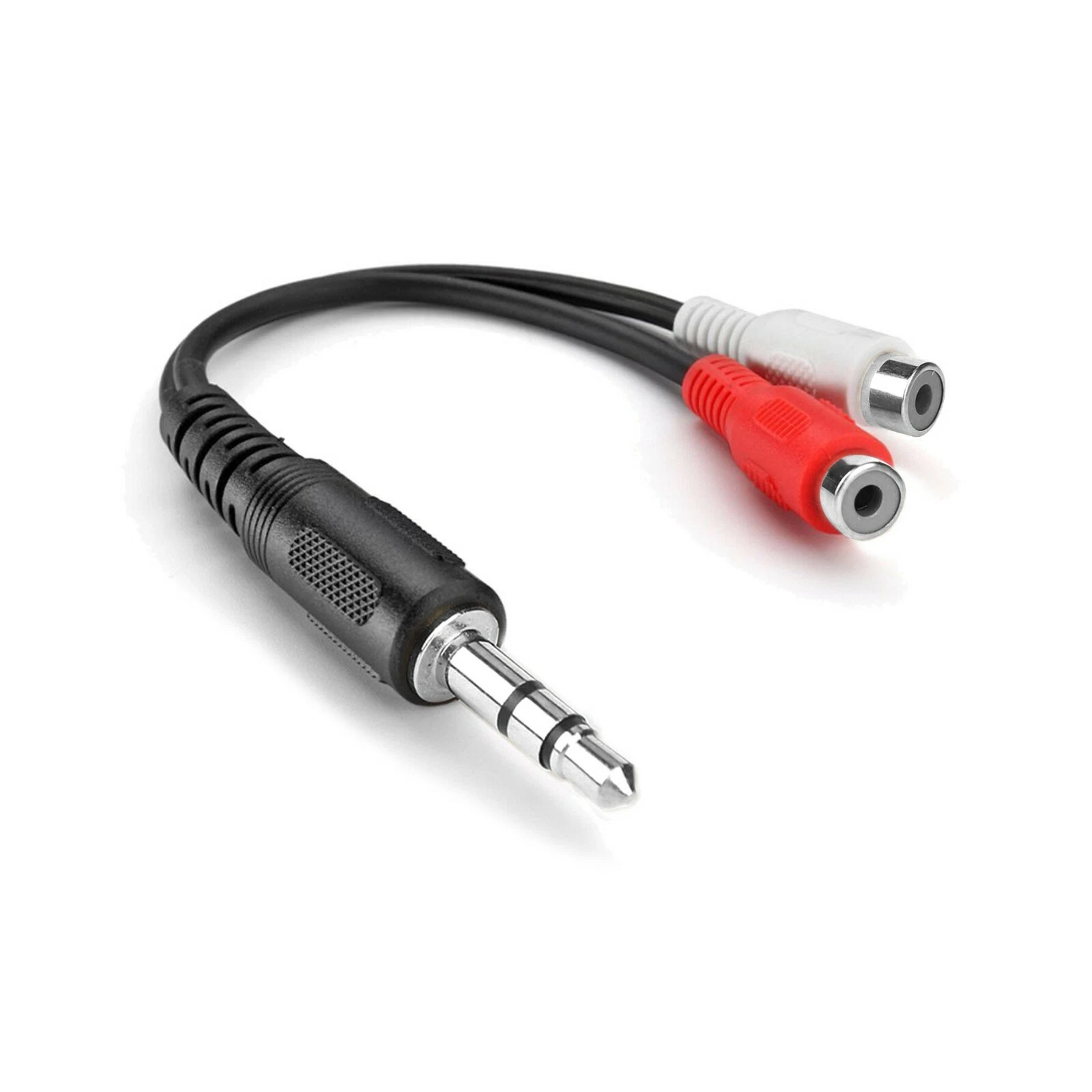 AUX Auxiliary 3.5mm Audio Male to 2 RCA Y Stereo Cable Cord Wire Plug ...