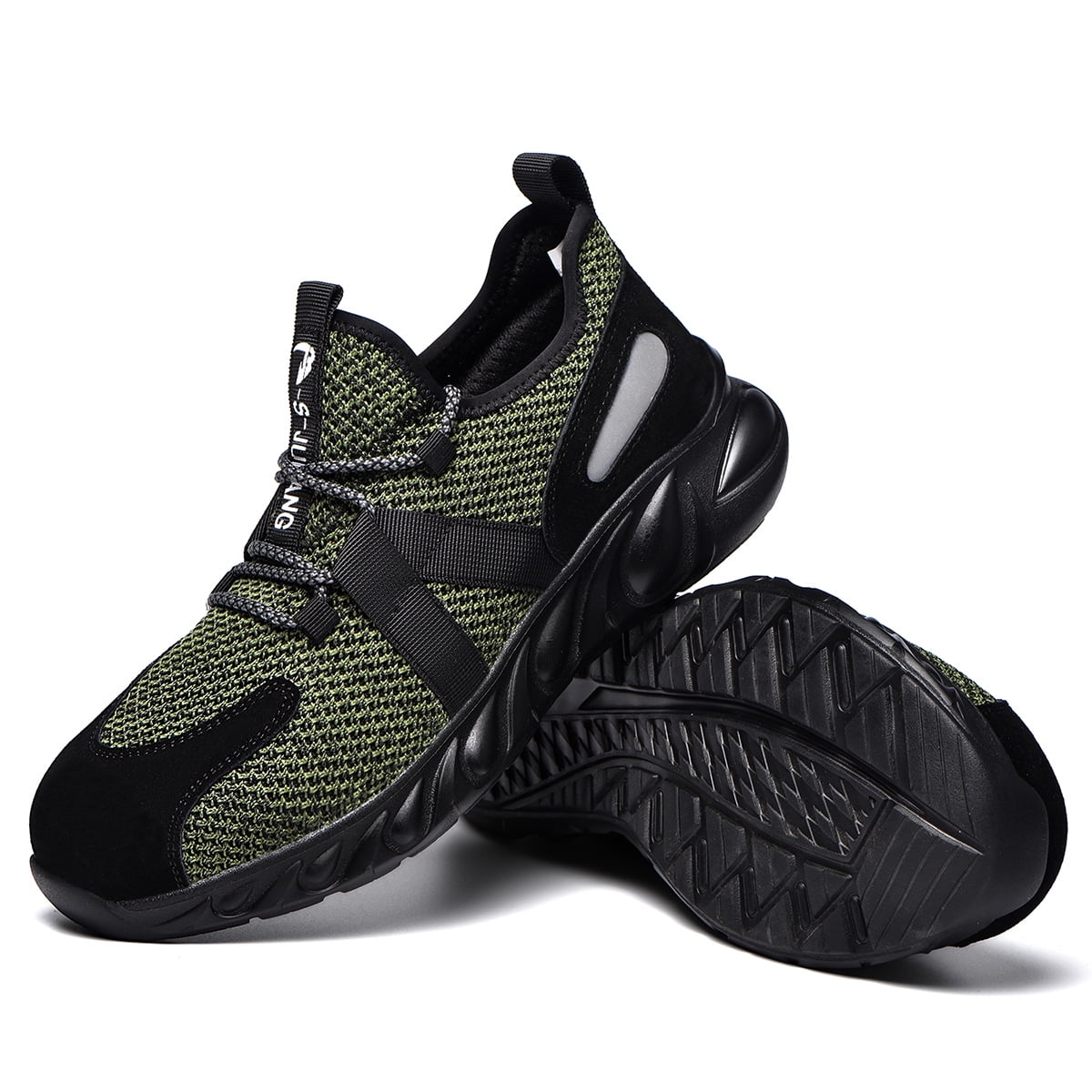 AUXDIQ Men Women Safety Shoes Steel Toe Cap Lightweight Work Trainers ...