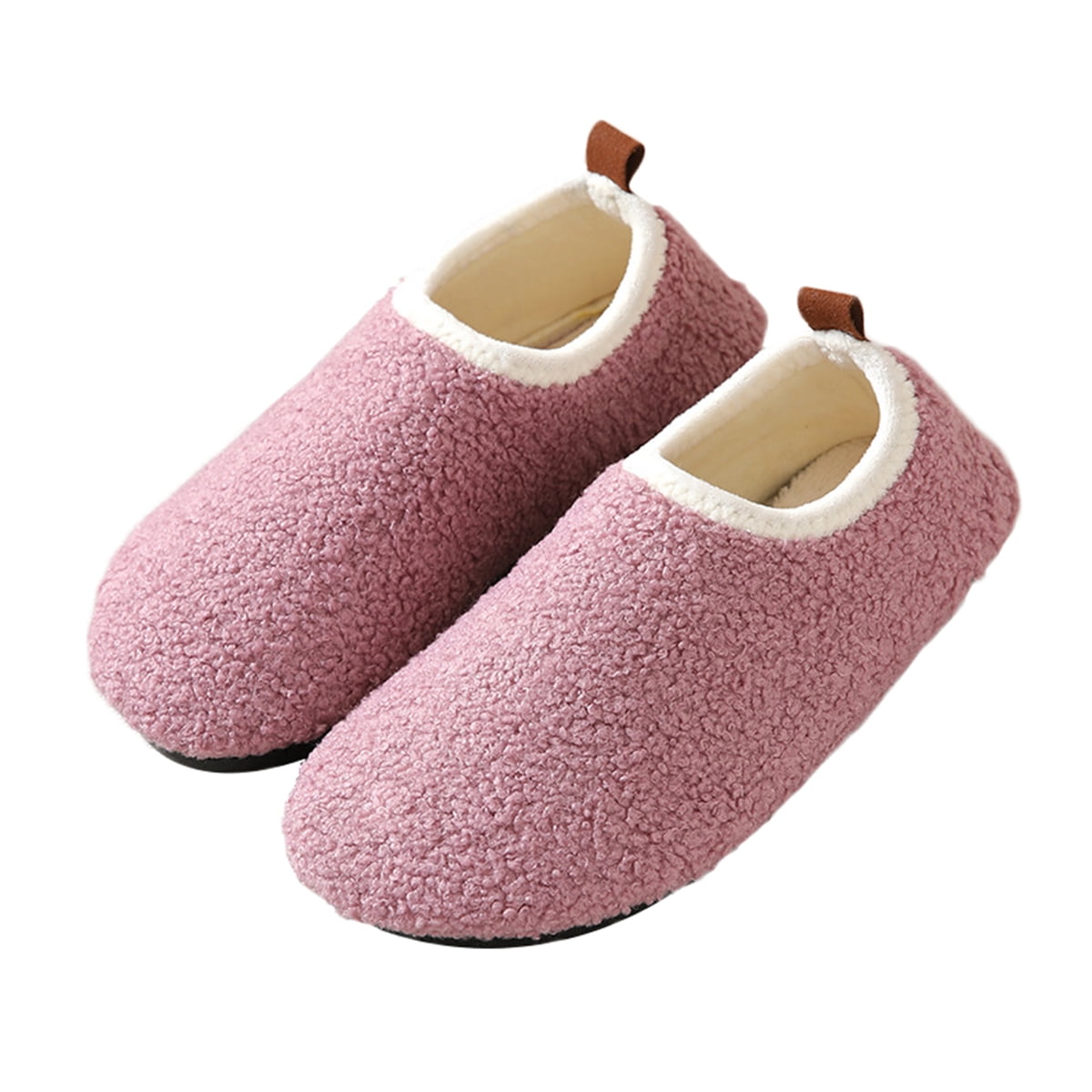 AUXDIQ Mens Womens Comfort Slippers Plush Lining Winter Memory Foam ...