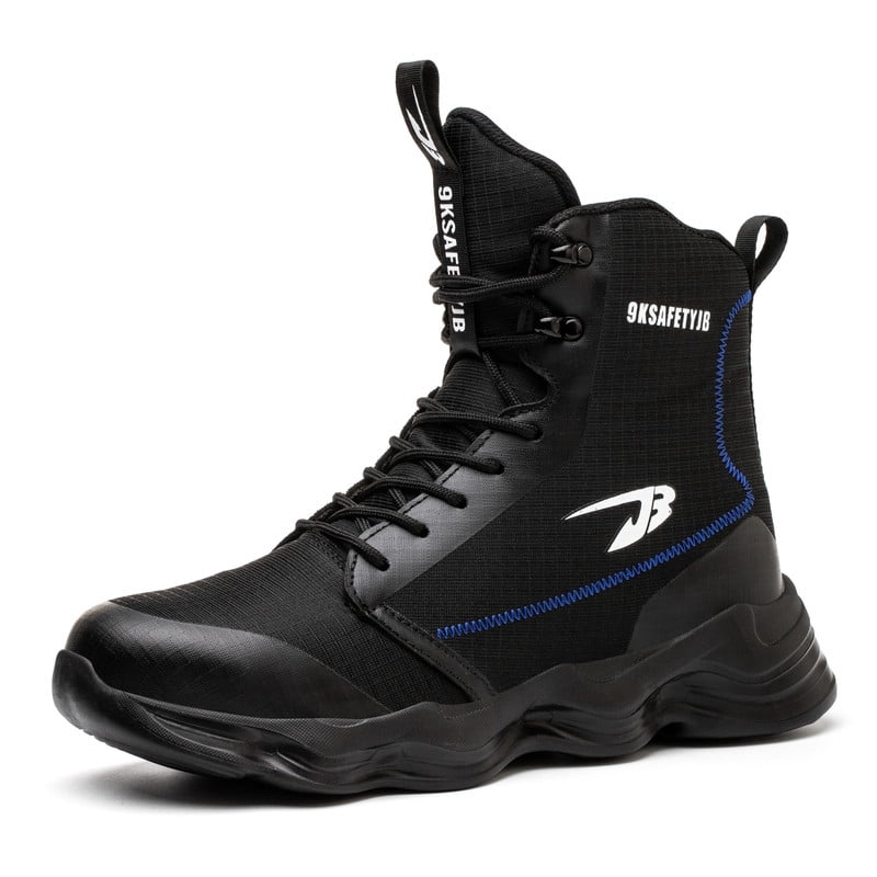 AUXDIQ Steel Toe Cap Boots Mens Womens Work Safety Boots Lightweight ...