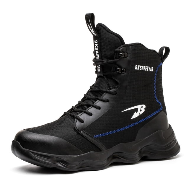 AUXDIQ Steel Toe Cap Boots Mens Womens Work Safety Boots Lightweight ...