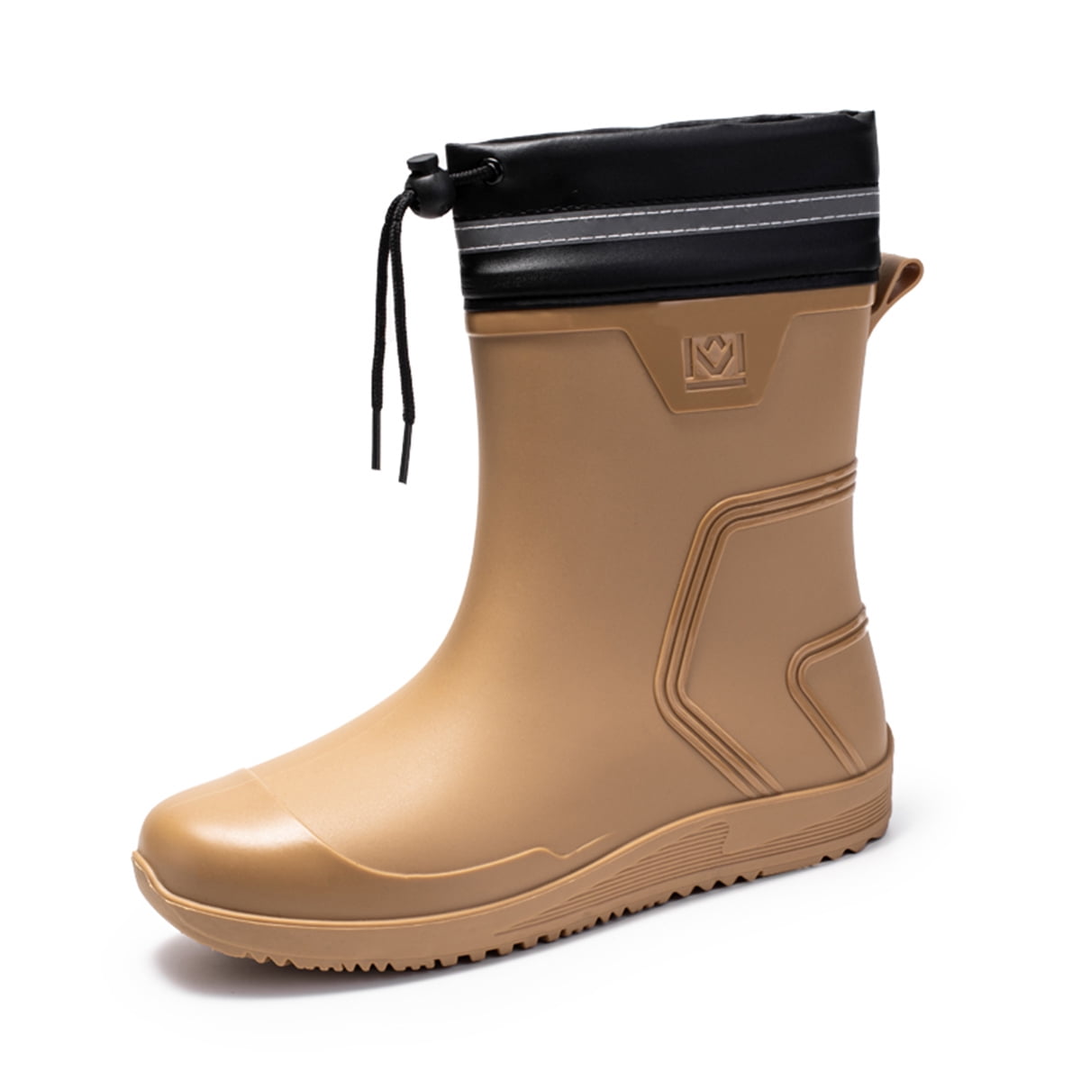 AUXDIQ Wellington Boots Men Mid-calf Wellies Waterproof Rain Boots ...