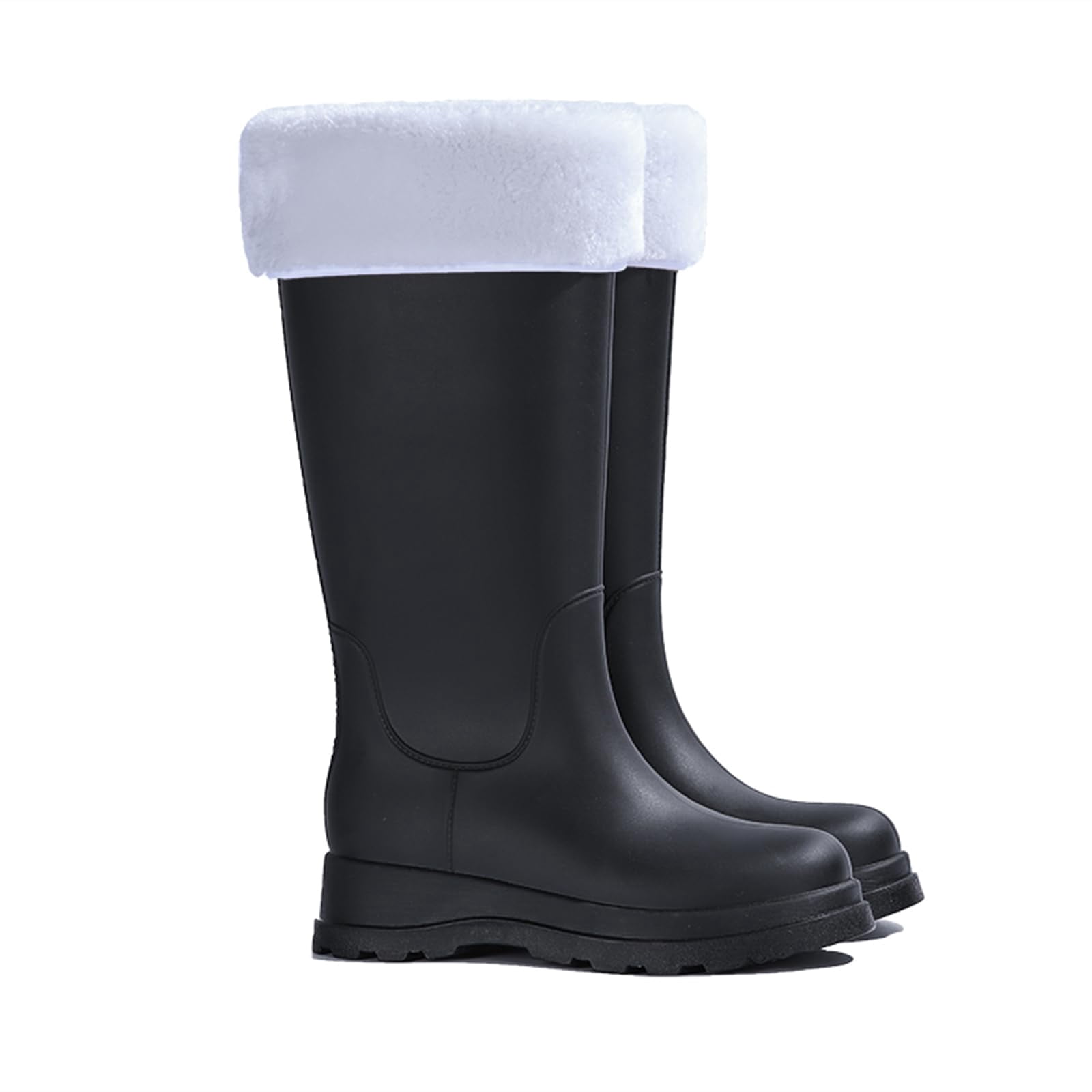 AUXDIQ Wellington Boots Women Mid-calf Wellies Waterproof Rain Boots ...