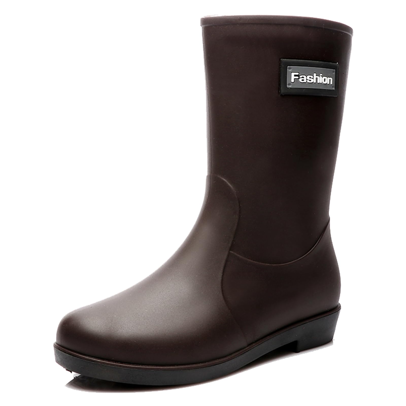 AUXDIQ Wellington Boots Women Mid-calf Wellies Waterproof Rain Boots ...