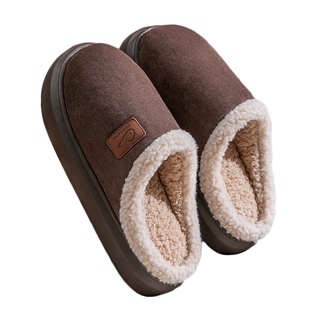 AUXDIQ Women Men Comfort House Slippers Warm Home Shoes Anti-Skid ...