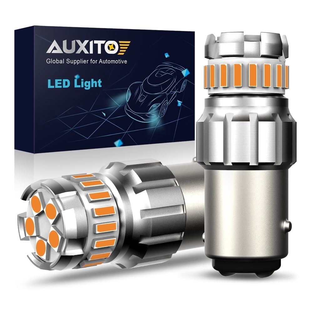 AUXITO 1157 LED Bulb Amber Yellow, Turn Signal Light, 360° Illumination ...