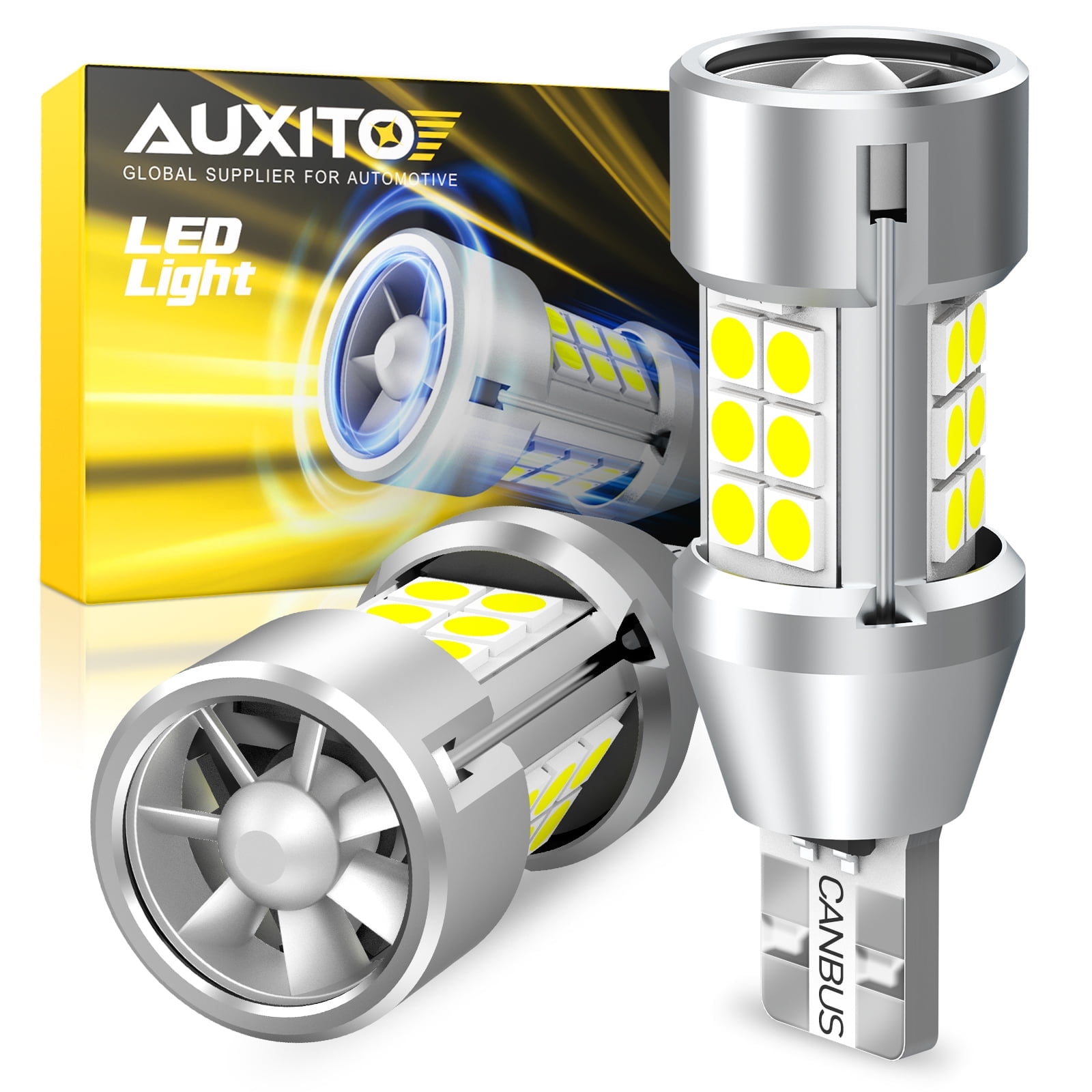 AUXITO 2024 Upgraded 912 921 LED Bulb Reverse Light 4000 Lumens,T15 906 ...