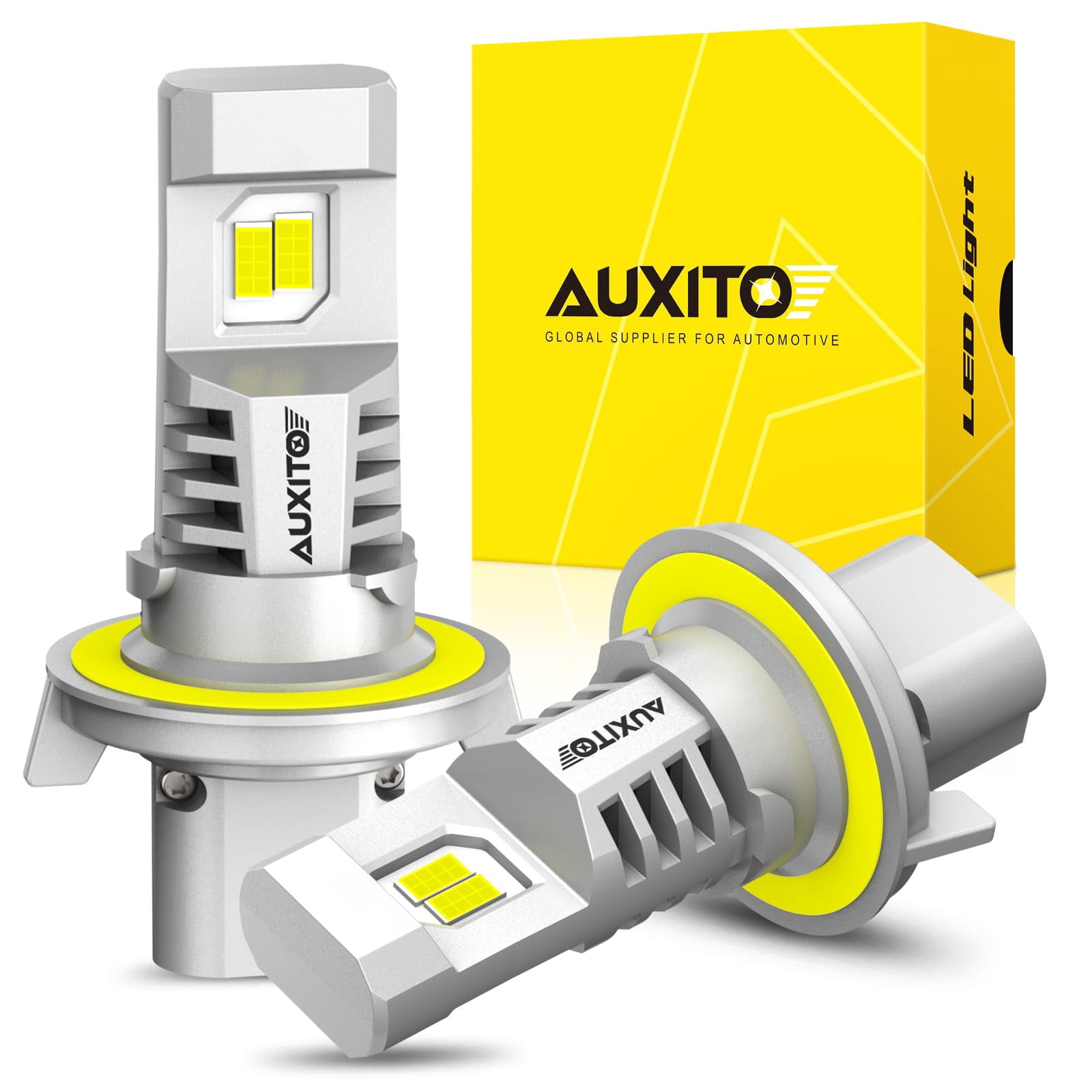 AUXITO 2024 Upgraded H13/9008 Bulb, 30000LM 800% Super Bright H13, Plug ...