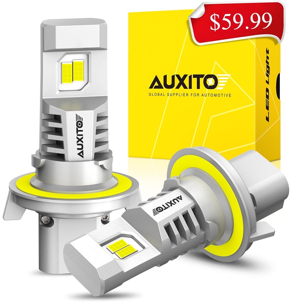 AUXITO 2024 Upgraded H13 9008 LED Headlight Bulbs, 800% Super Bright ...