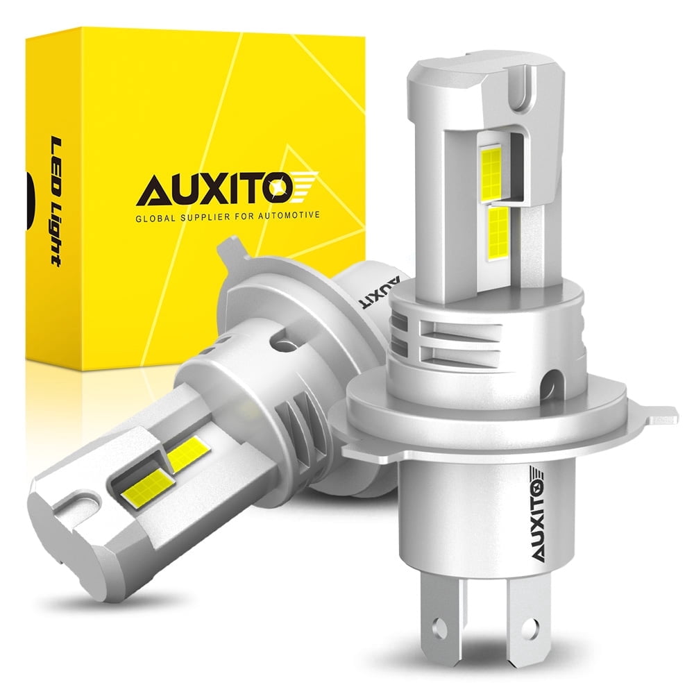 AUXITO 2024 H4 9003 LED Headlight Bulb, 800% Brighter, 6500K White ...