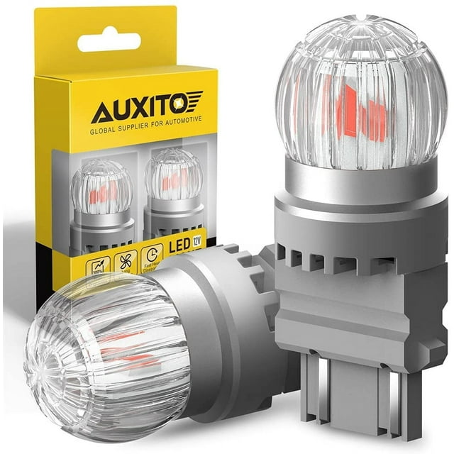 AUXITO 3157 LED Bulb Red, Extremely Bright 3030 Chipsets, 3156 3056 ...