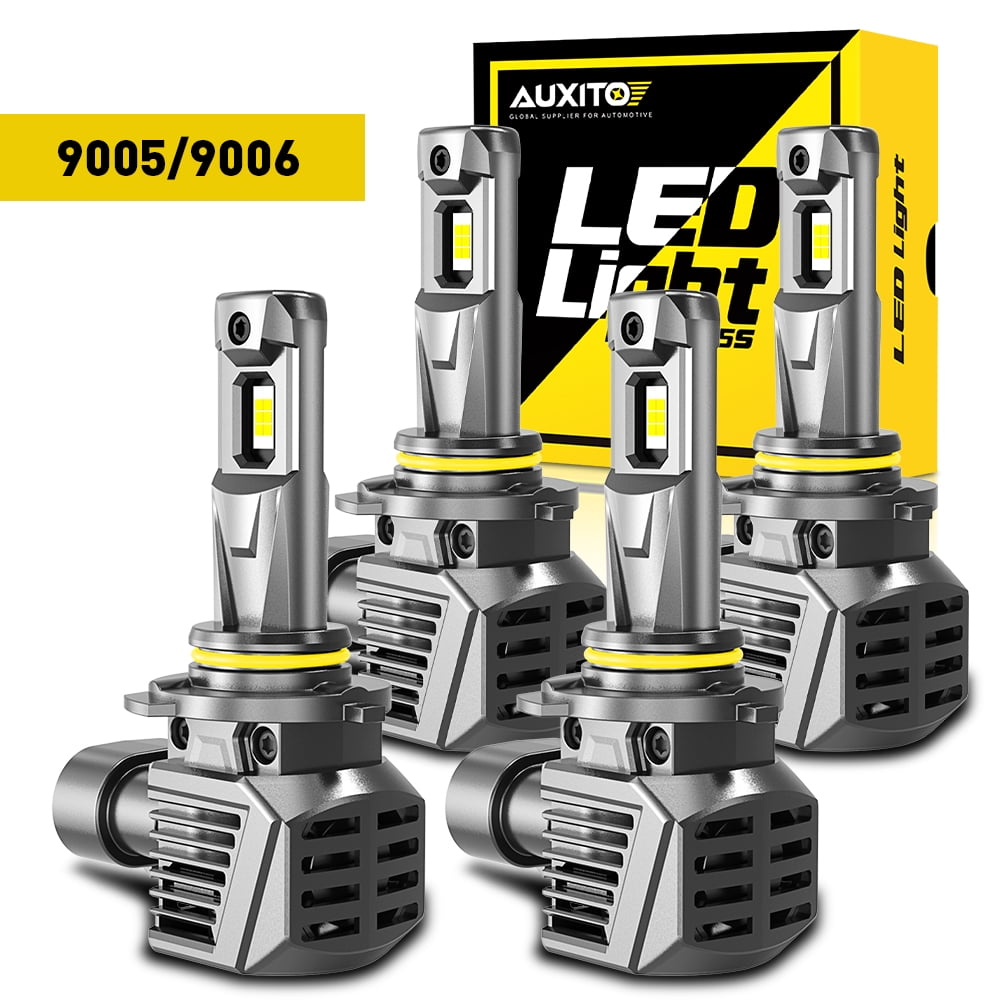 AUXITO 9005 9006 Combo Led Headlight Kit, 240W 44000LM 600% Brighter 6500K Cool White, HB3 HB4 ...