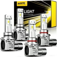 AUXITO D3S D3R LED Headlight Bulbs, 24000Lumens 120W 6000K White 500% Brightness, Xenon HID ...