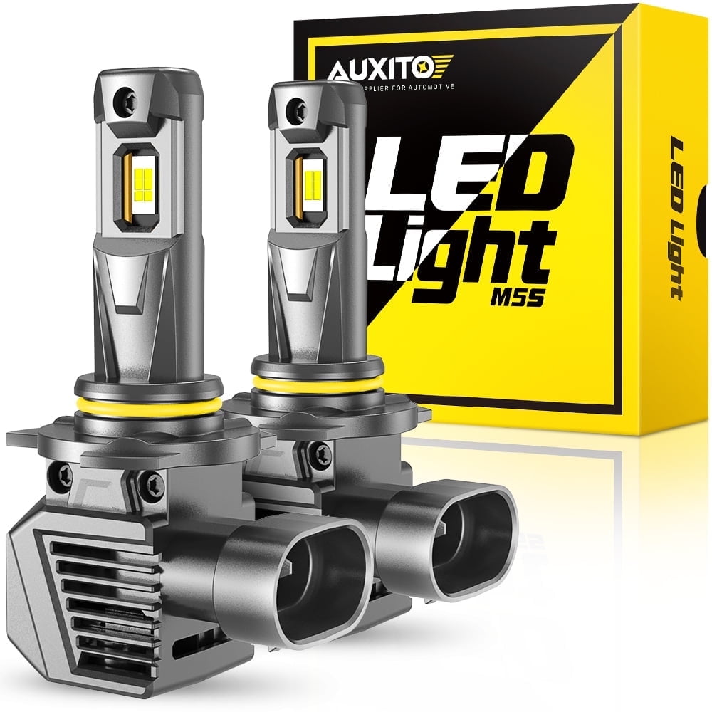 AUXITO 9012 LED Bulb, 120w 22000 LM HIR2/9012 Mini LED, High/Low Beam ...