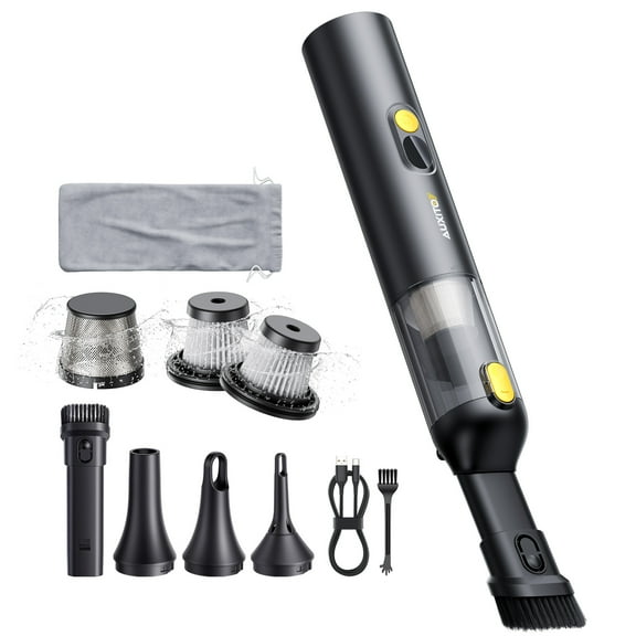 fourq Compressed Air Duster,Mini Vacuum Cleaner 2-in-1,4000 mAh,130,000 ...