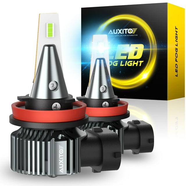 AUXITO H11 H8 H16 LED Fog Light Bulbs, 3000K Ice Blue Cool Light, With ...