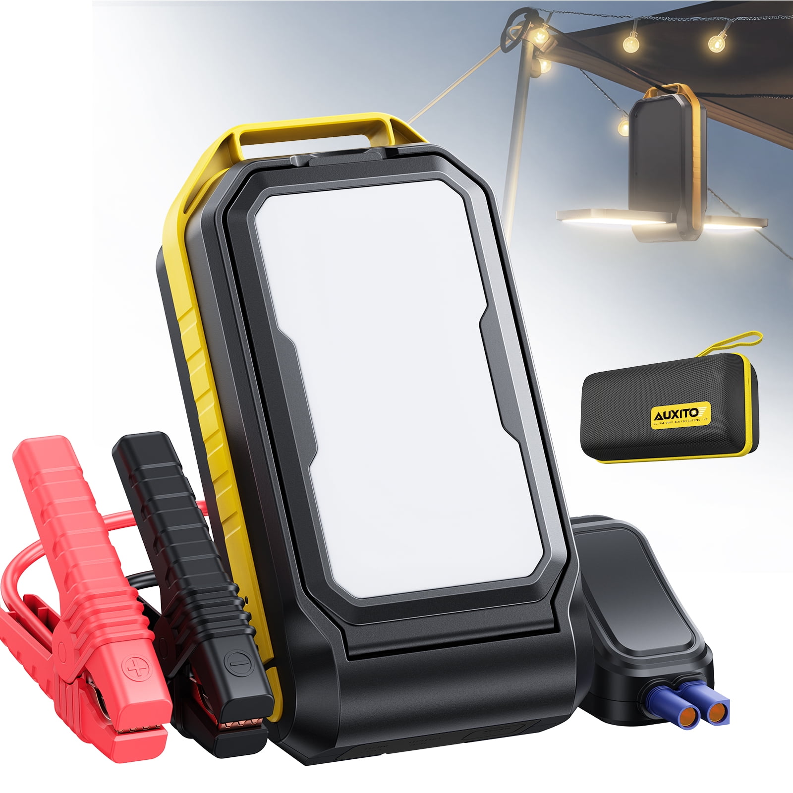AUXITO Jump Starter, 7000A Car Battery Portable Jump Box with 2500LM ...