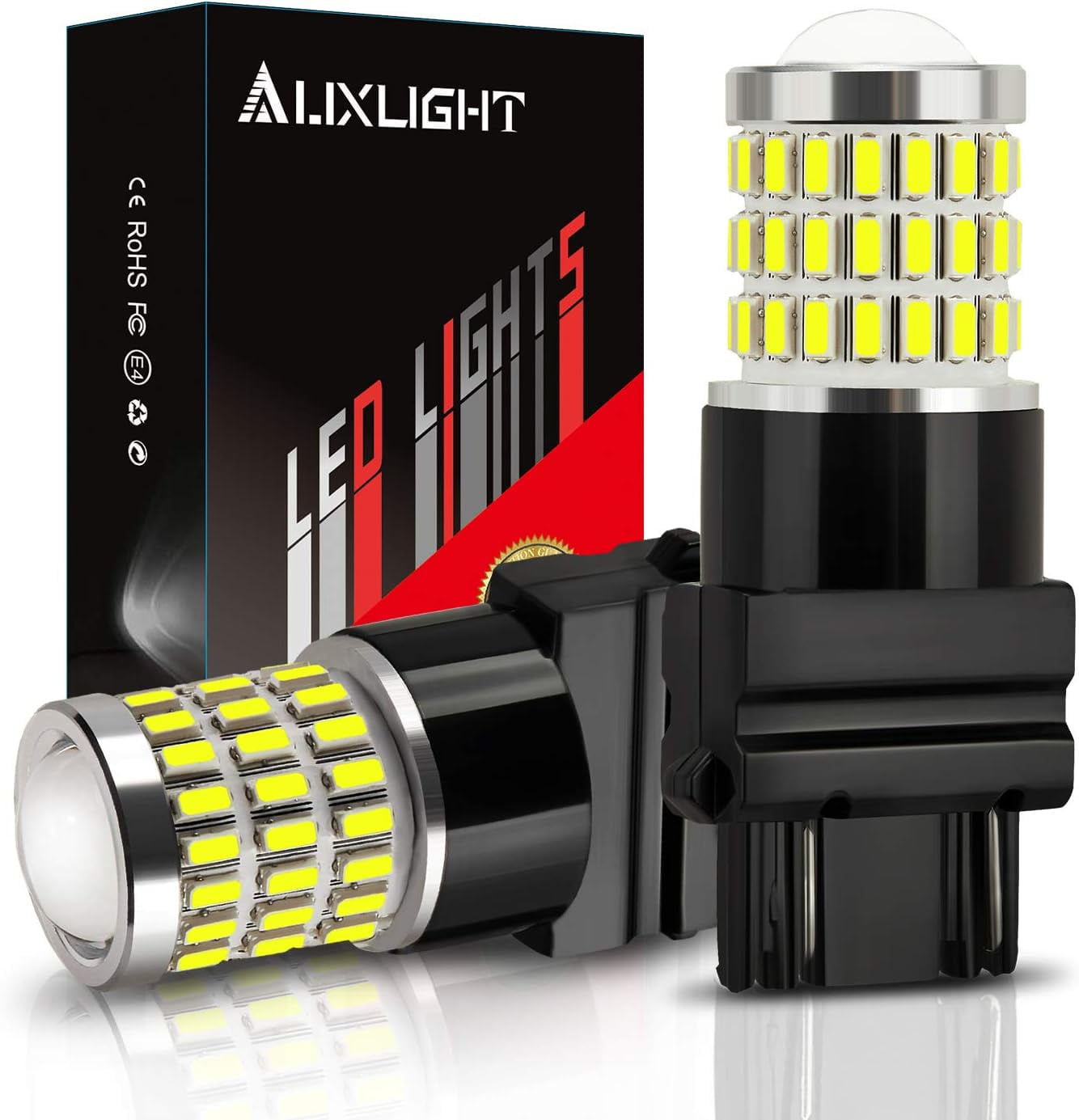 AUXLIGHT 4157 3157K LED Bulbs Xenon White, Ultra Bright 57-SMD LED ...