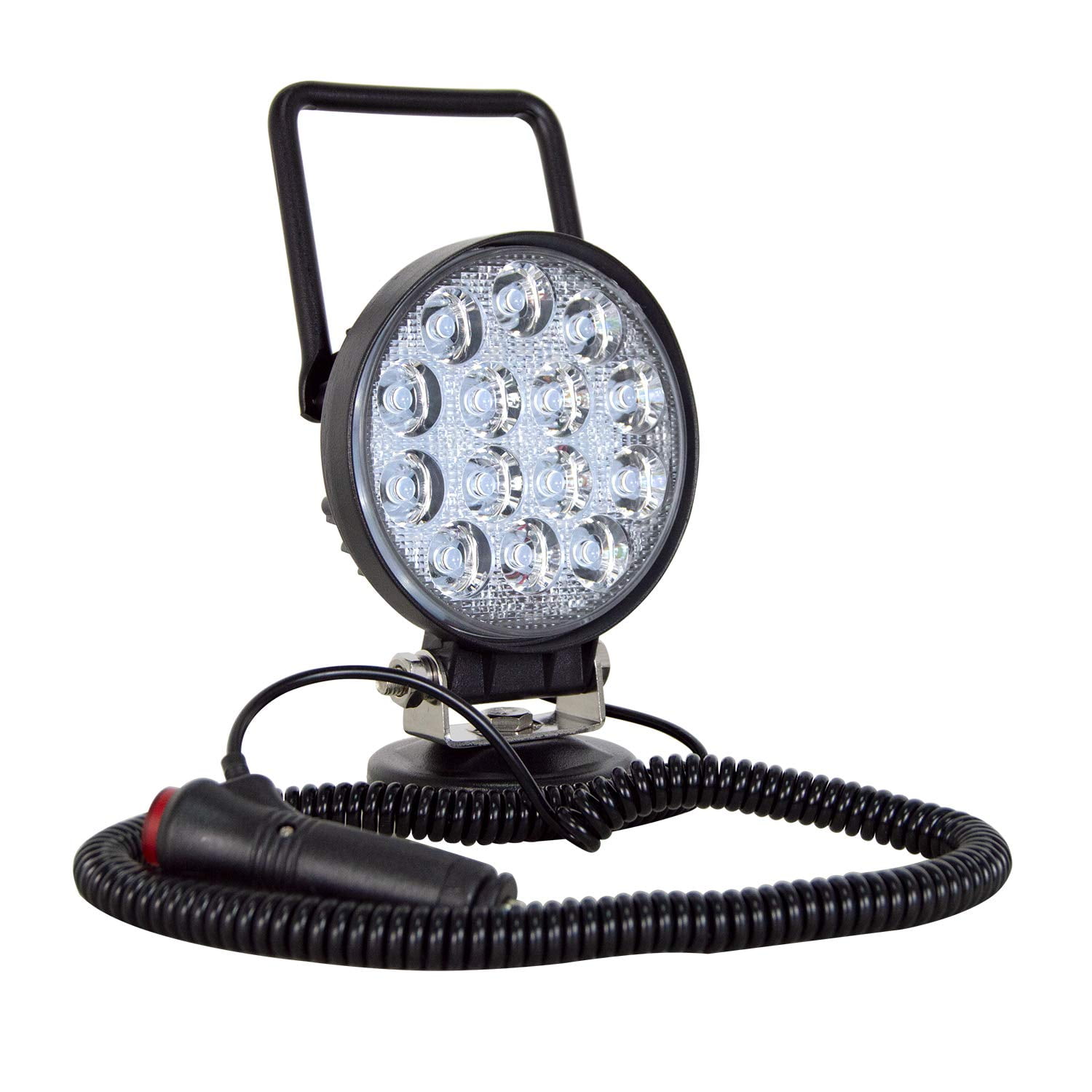 AUXTINGS 4 inch 42W OIF8 Round Portable LED Work Light Offroad Flood ...