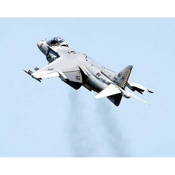 AV-8B Harrier Jump Jet Aircraft Takeoff Style - A - 24x36 Inch ...