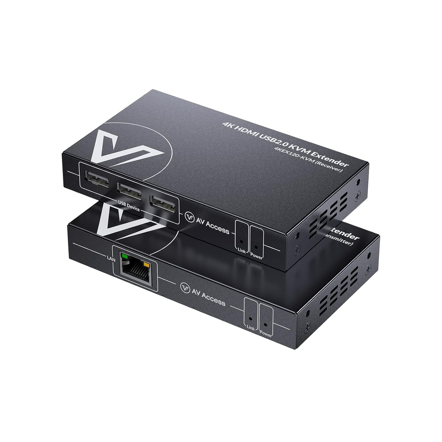 AV Access 4K HDMI KVM Extender, 120m/394ft Ethernet Extender Over Cat5e ...