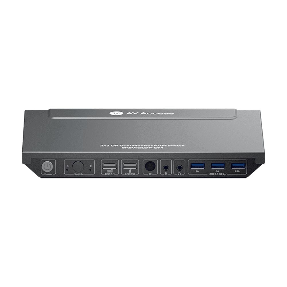 AV Access KVM Switch 2 Computers 2 Monitors DisplayPort 8K@60Hz, for ...