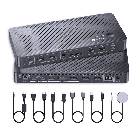 RREGER-USB-C 6-in-1 Travel Dock 8K Single Monitor Nano Dock Pro Up to ...