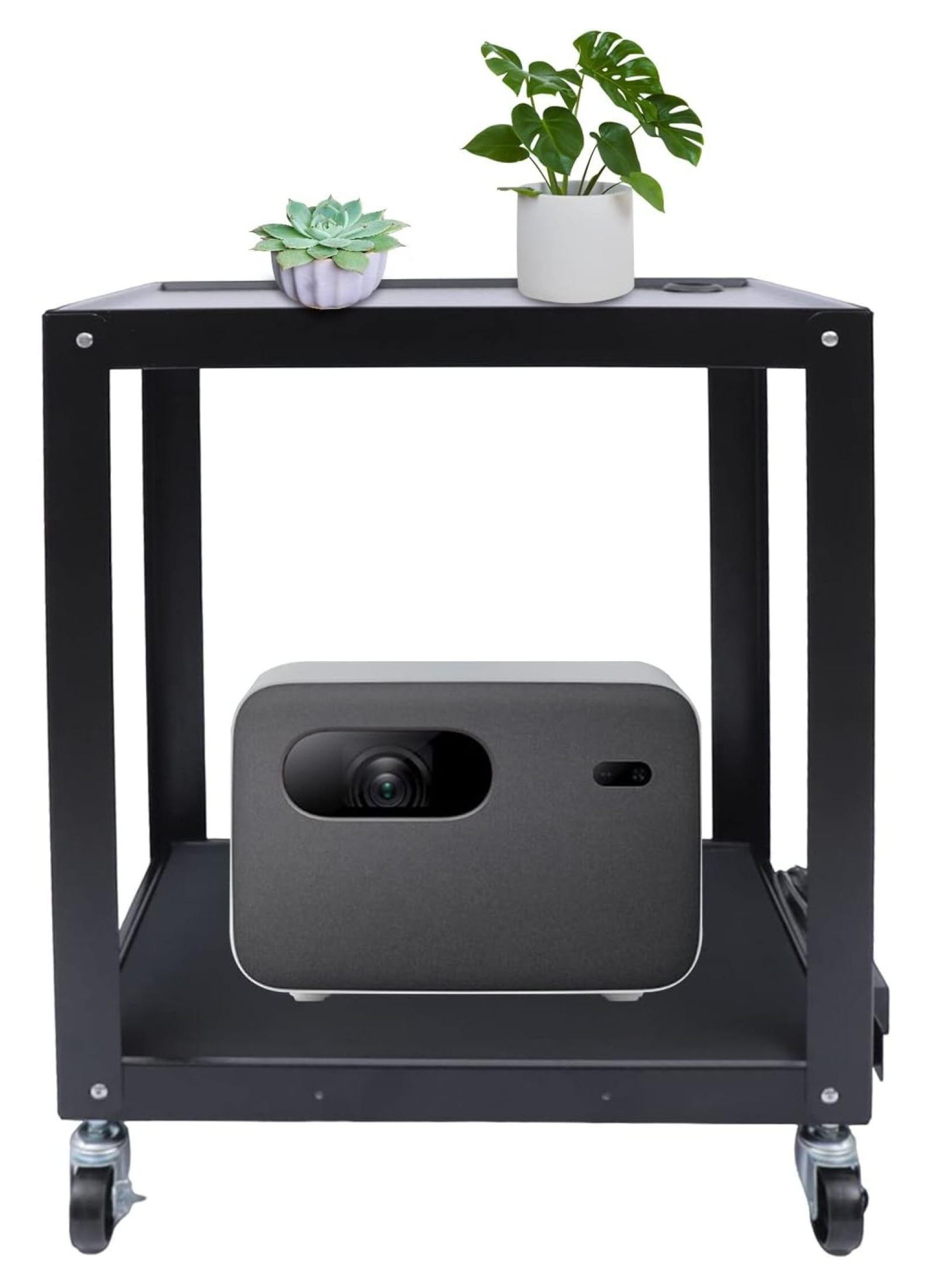AV Cart, Steel Large AV Cart, Metal Utility cart with 4 Universal ...