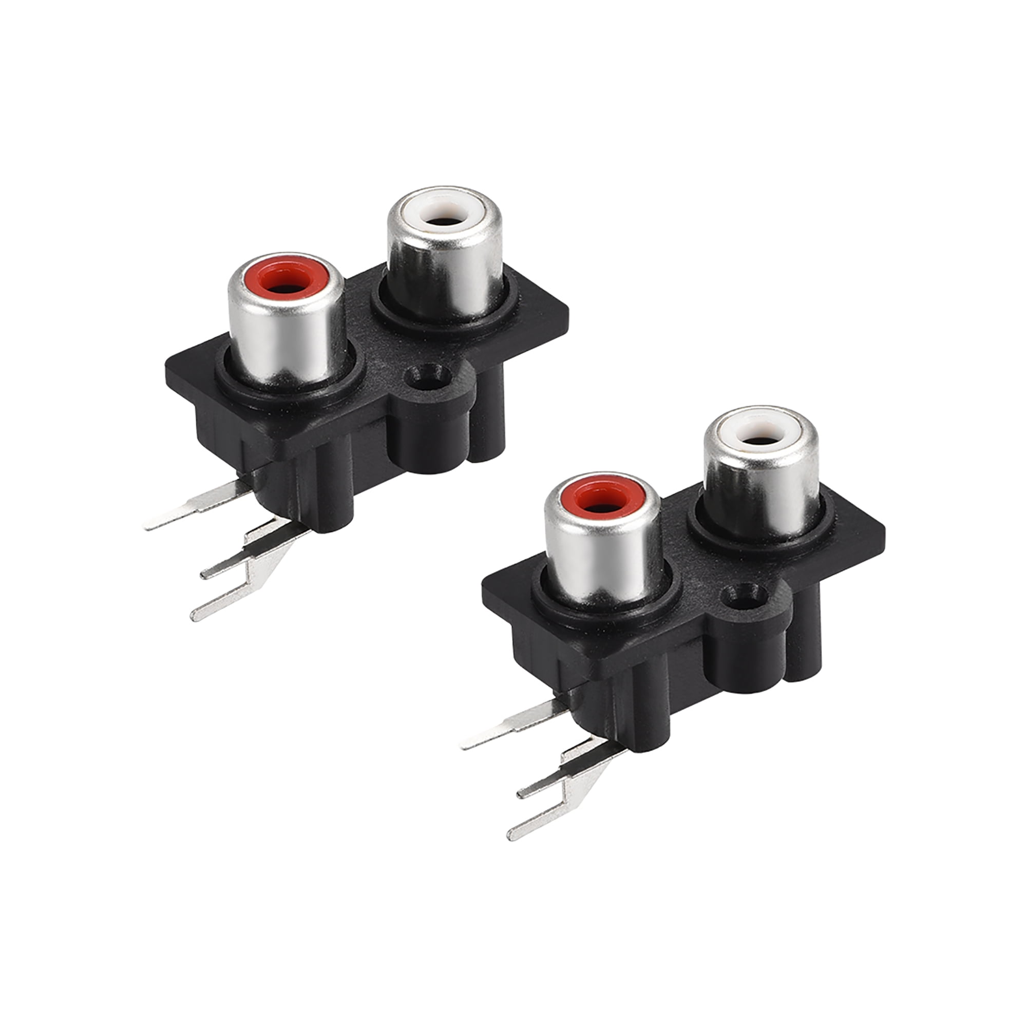 AV Concentric Outlet 2 RCA Female Jack 3-Pin Connector Socket Panel ...