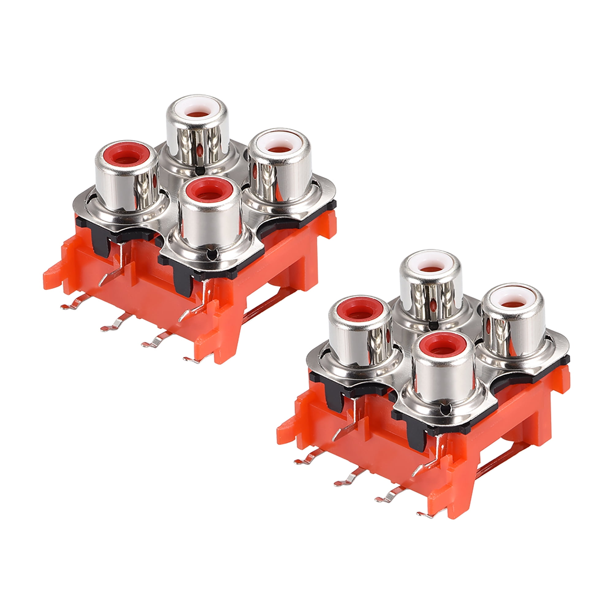 AV Concentric Outlet 4 RCA Female Jack 6-Pin Connector Socket PCB ...