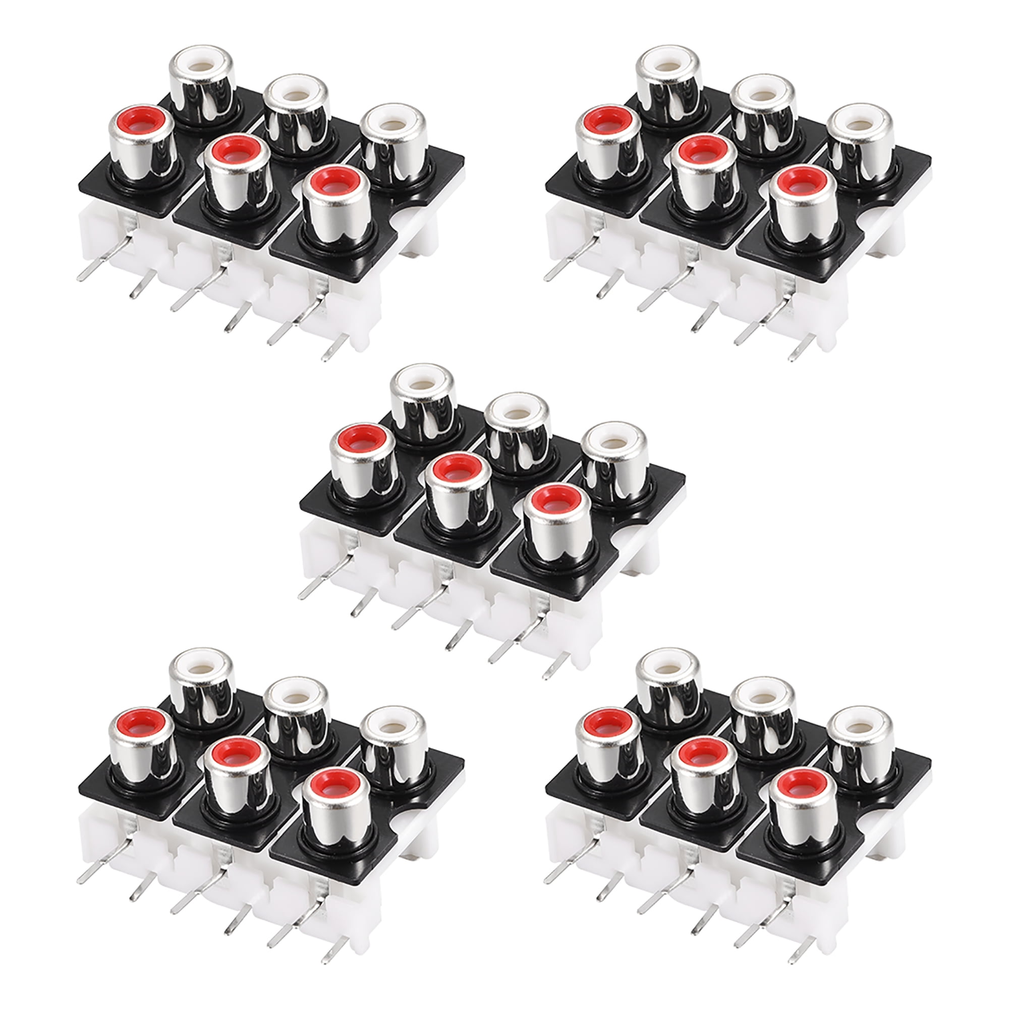 AV Concentric Outlet 6 RCA Female Jack 9 Pin Connector Socket Panel ...