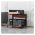 AV Media Stand with Wheels, 2-Tier Audio-Video shelving, Modern Console ...