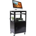 AV Presentation Cart Stand, 24 x 18 x 41.5inch Rolling Projector ...