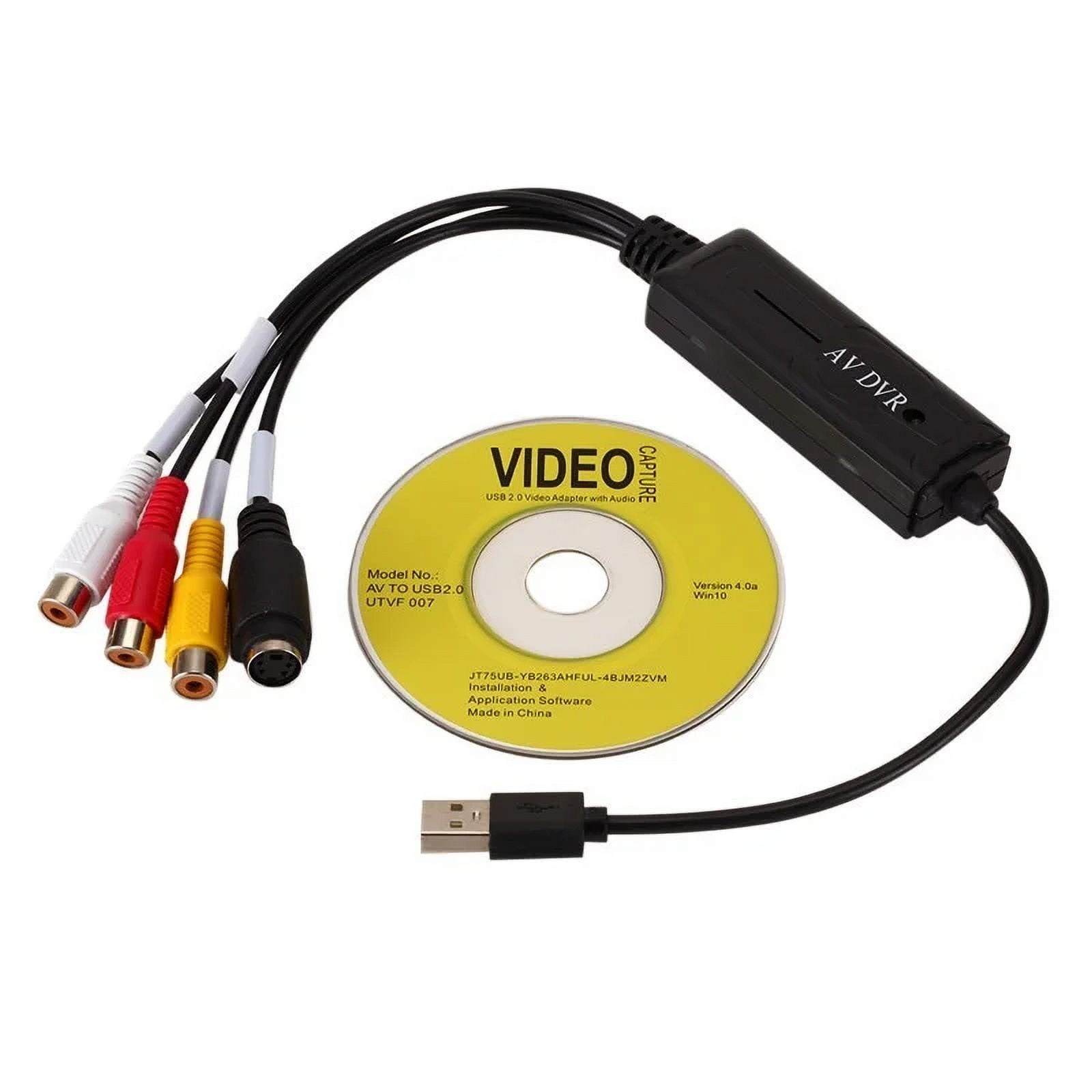 AV RCA To USB 2.0 Cable Adapter Converter Audio Video Capture Card ...